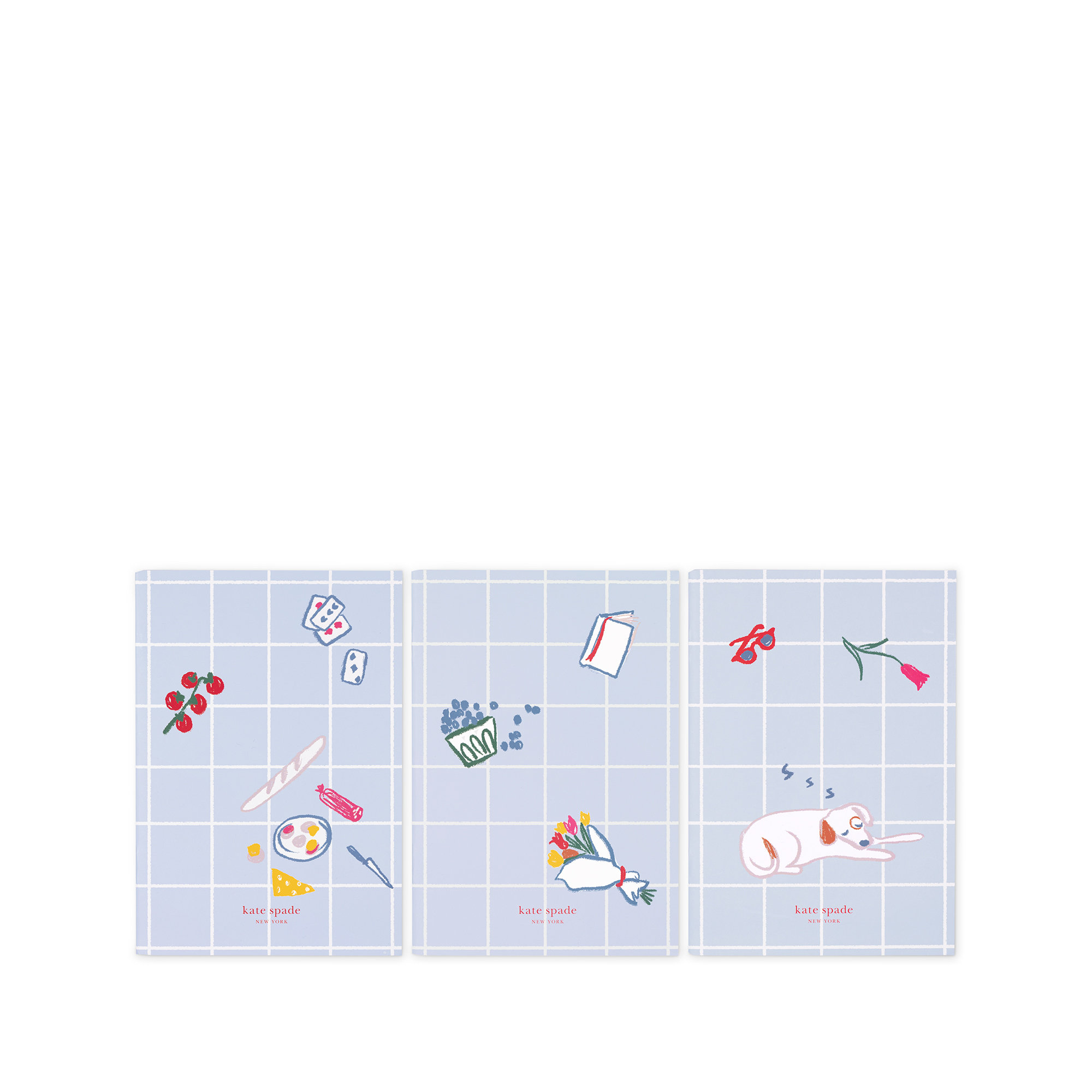 kate spade new york Triple Notebook Set, Park Picnic | Wayfair