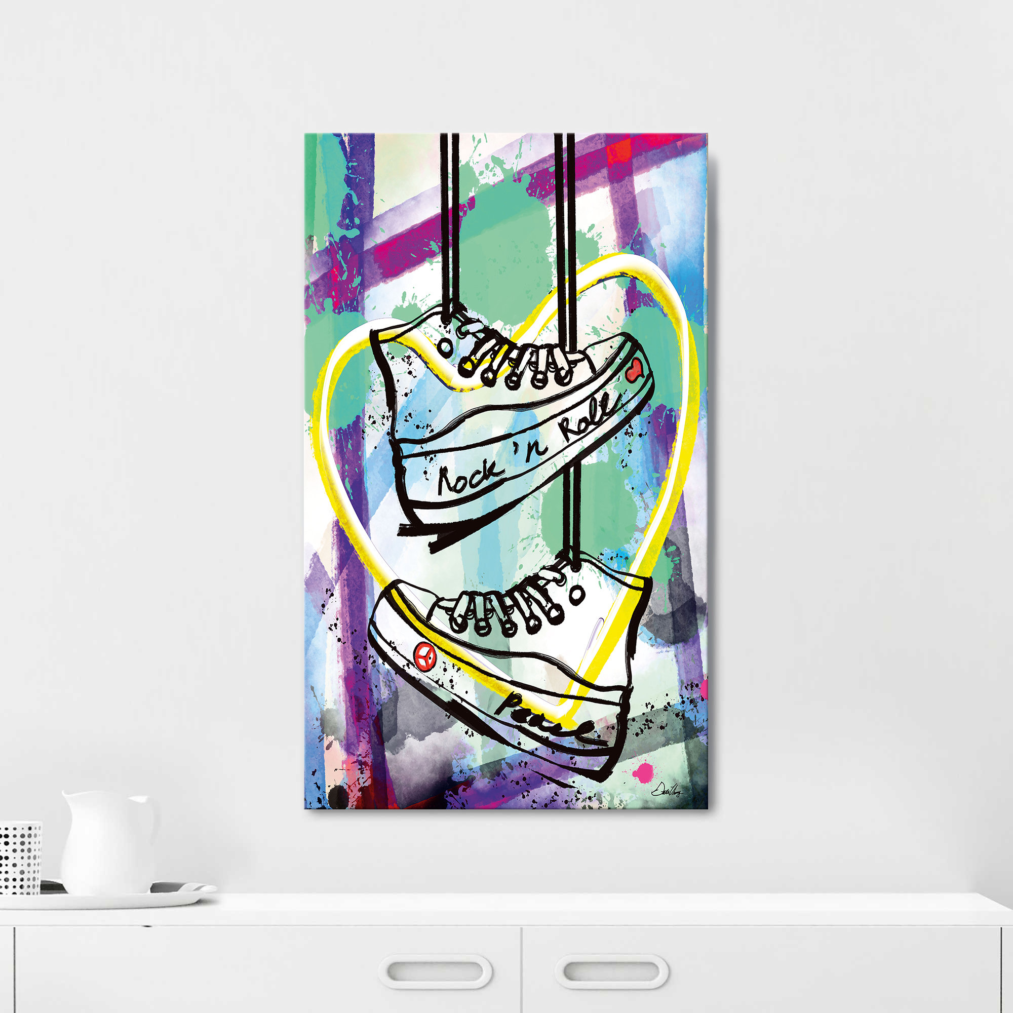 Red Barrel Studio® "Pop Glam Topper Sneaker" by Stella Chang Print on ...