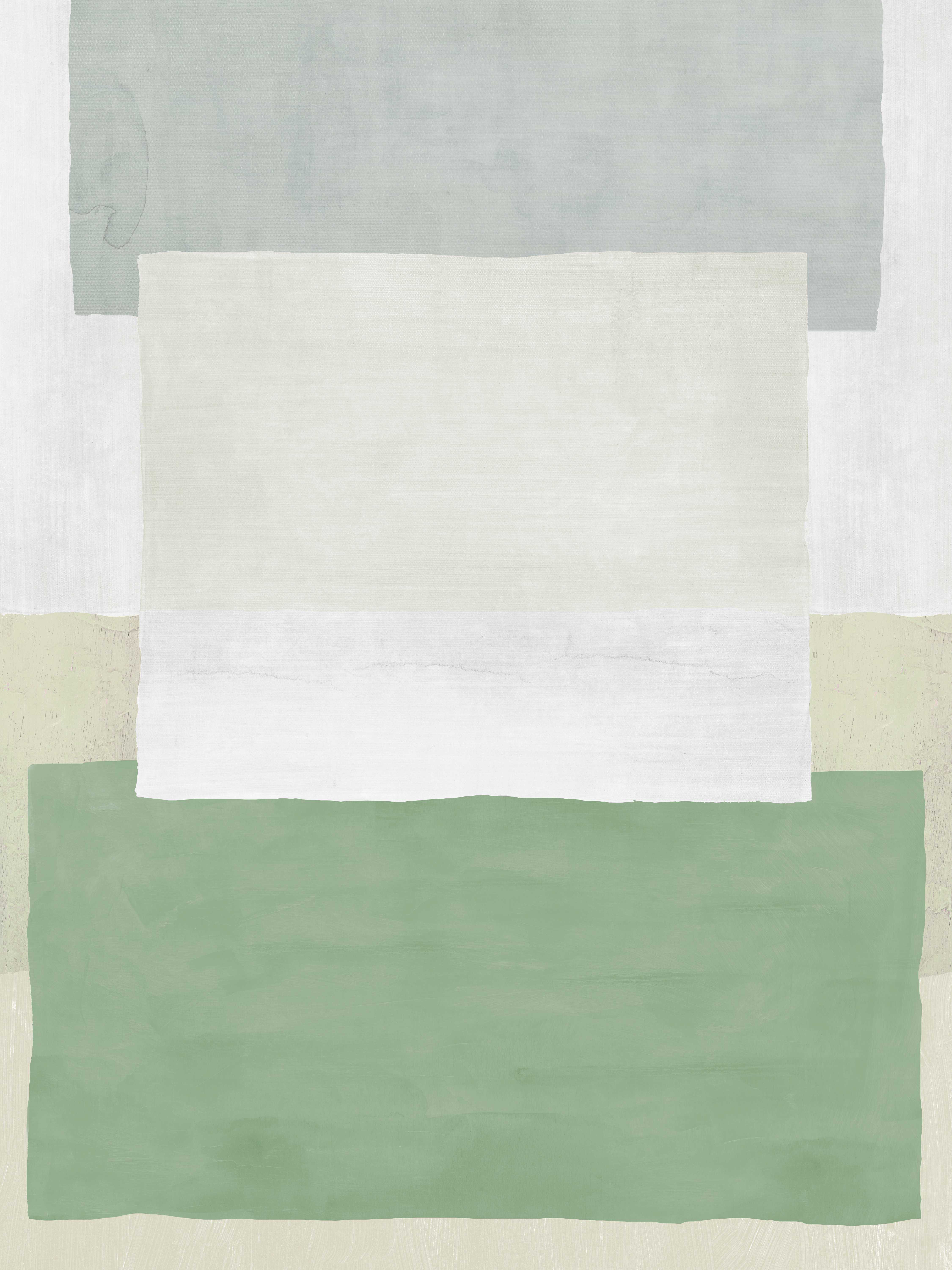 Ebern Designs Stacked Rectangle Color Field - Wrapped Canvas Print ...