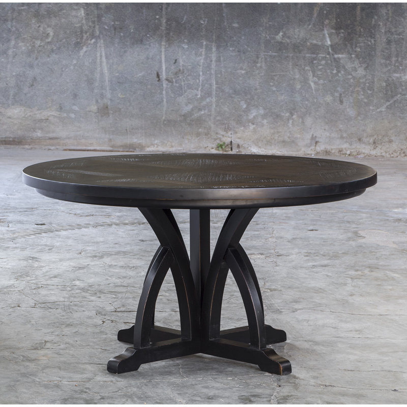 Laurel Foundry Modern Farmhouse® Daxton Round Solid Wood Dining Table ...