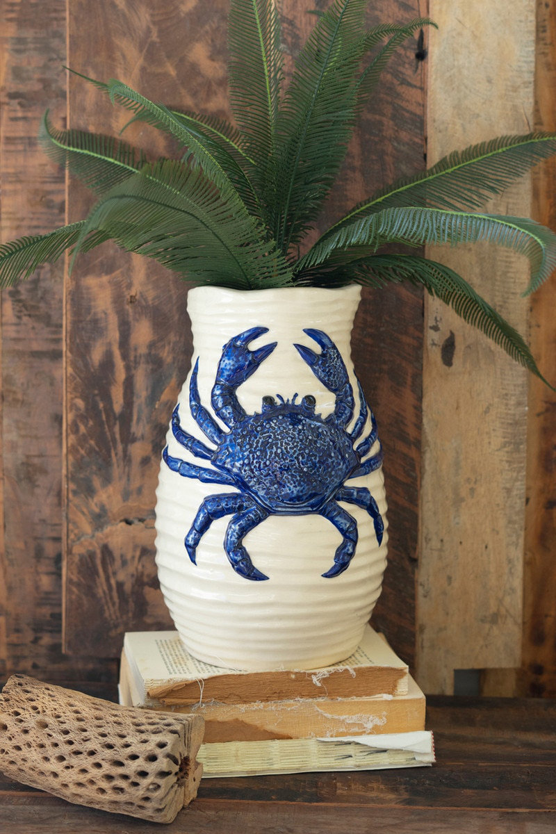 Birch Lane™ CERAMIC CRAB VASE | Wayfair