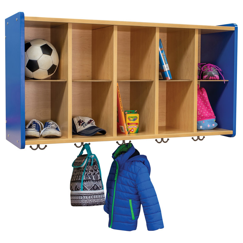 TotMate Tot Mate 10 Compartment Hook Wall Mounted Cubby Storage ...