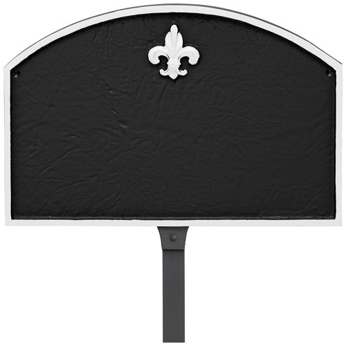 Montague Metal Products Fleur de Lis Prestige Arch Petite Address Sign ...
