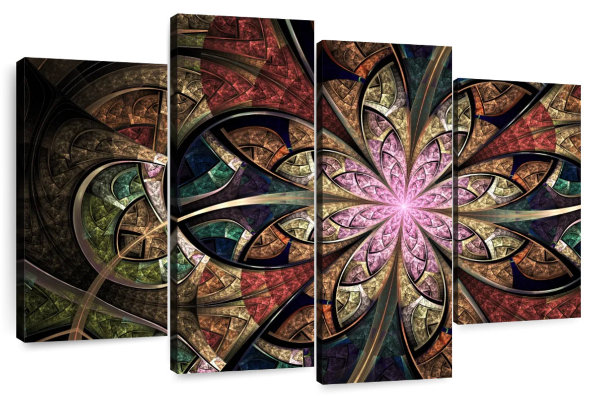 Wade Logan® Avery Stained Glass Kaleidoscope | Wayfair