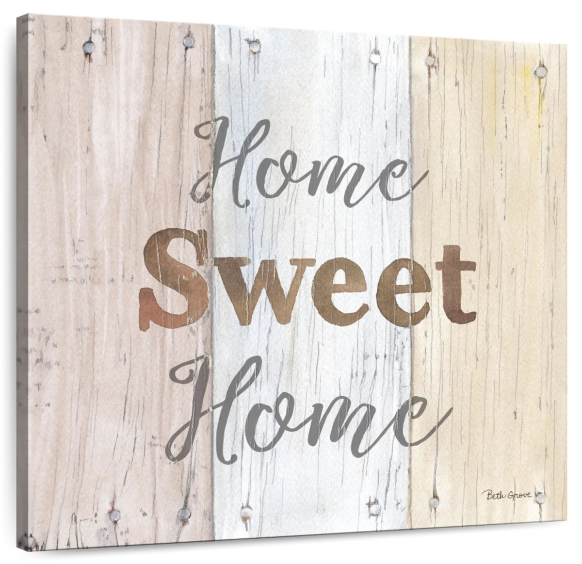 Trinx Kema Farmhouse Home Sweet Home Wall Sign | Wayfair