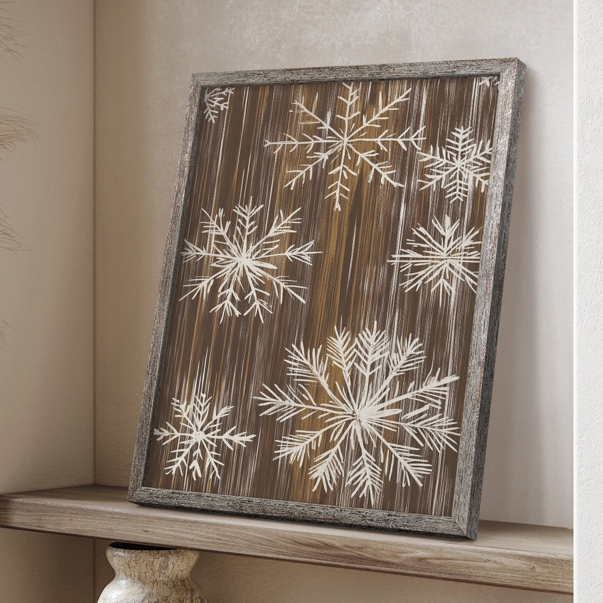 The Holiday Aisle® Christmas Holiday Art XXIII Framed Print - Solid ...