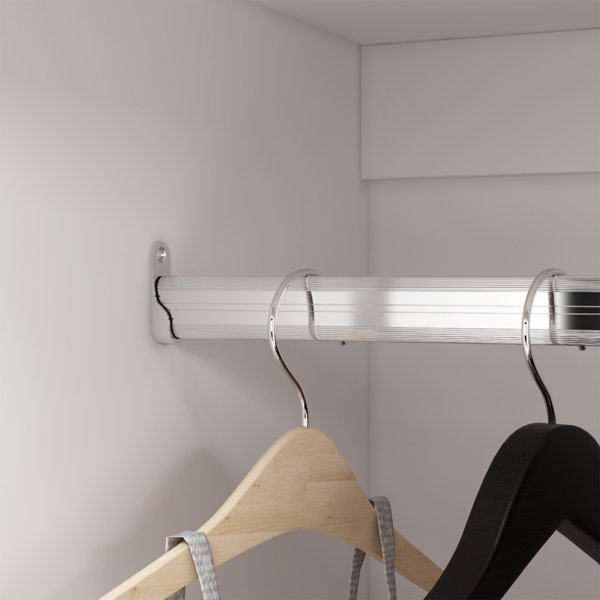 Red Barrel Studio® Large Corner Wardrobe With Gold Handles And Drawers ...