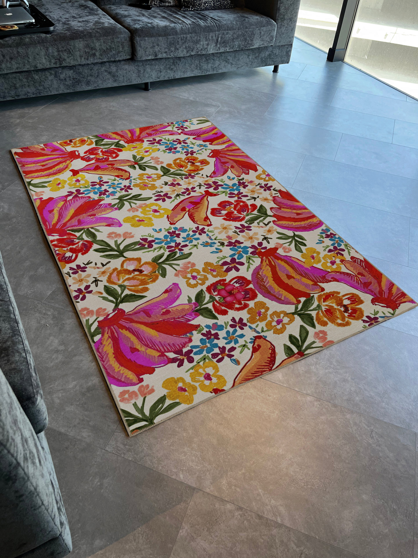 Red Barrel Studio® Mira Multi-Colored Rose Flower and Leaf Patterned ...