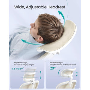 Inbox Zero Office Chair, Ergonomic Mesh Chair With Double-Layer Mesh ...