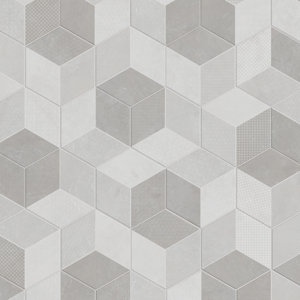 Merola Tile Panama Hex 9" x 10" Porcelain Patterned Wall & Floor Tile ...