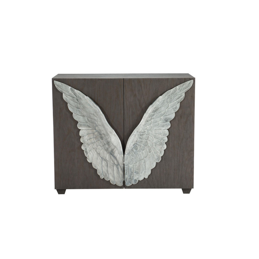 Dream cabinet Vintage Solid Wood Angel Wings Porch Cabinet Solid Wood ...