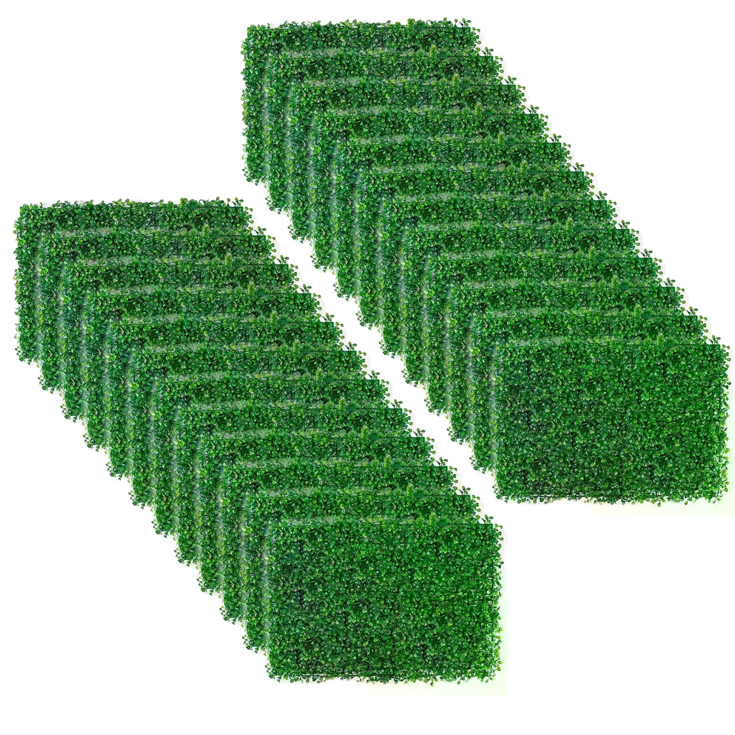 ESHOO 24 Pieces 24"x 16" Artificial Boxwood Panel, Grass Wall Panel ...
