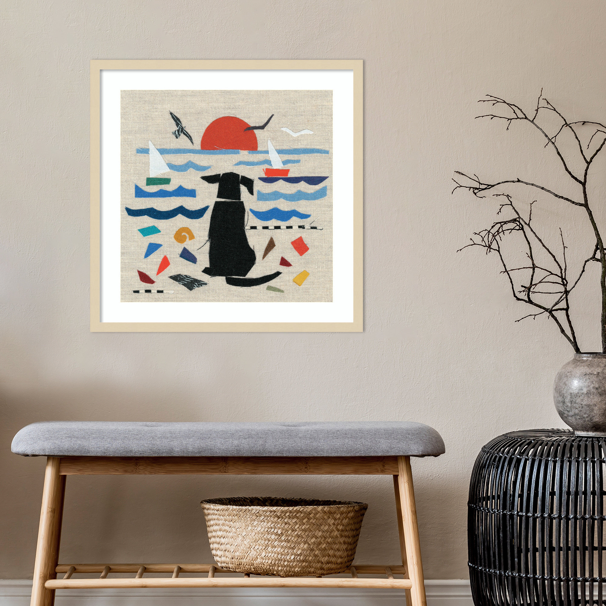 Red Barrel Studio® Sea Dog by Jenny Frean - Single Picture Frame Print ...
