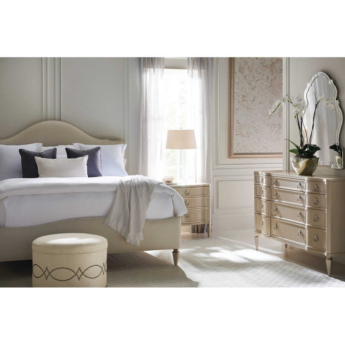 Caracole Classic A Night In Paris Upholstered Bed & Reviews | Perigold