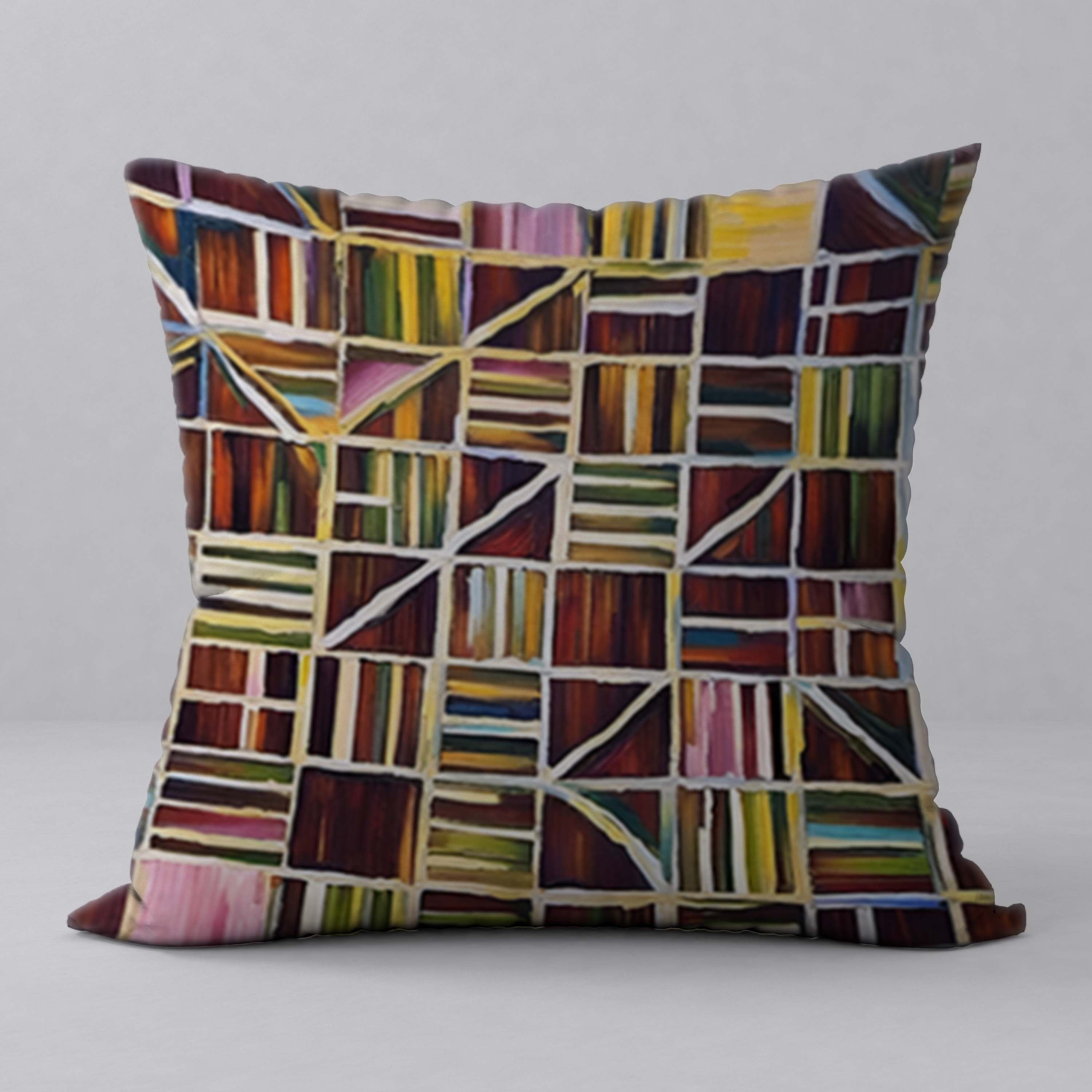 ManosMorenas Abstract Reversible Throw Pillow | Wayfair