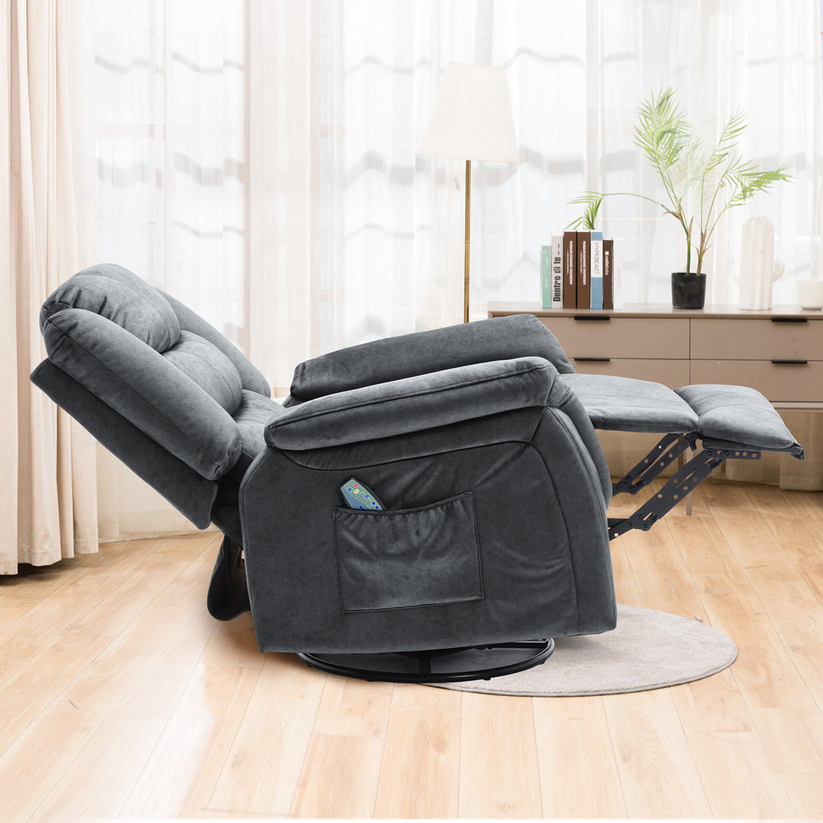 Ebern Designs Recliner Chair Massage Rocker With Heat And Massage ...