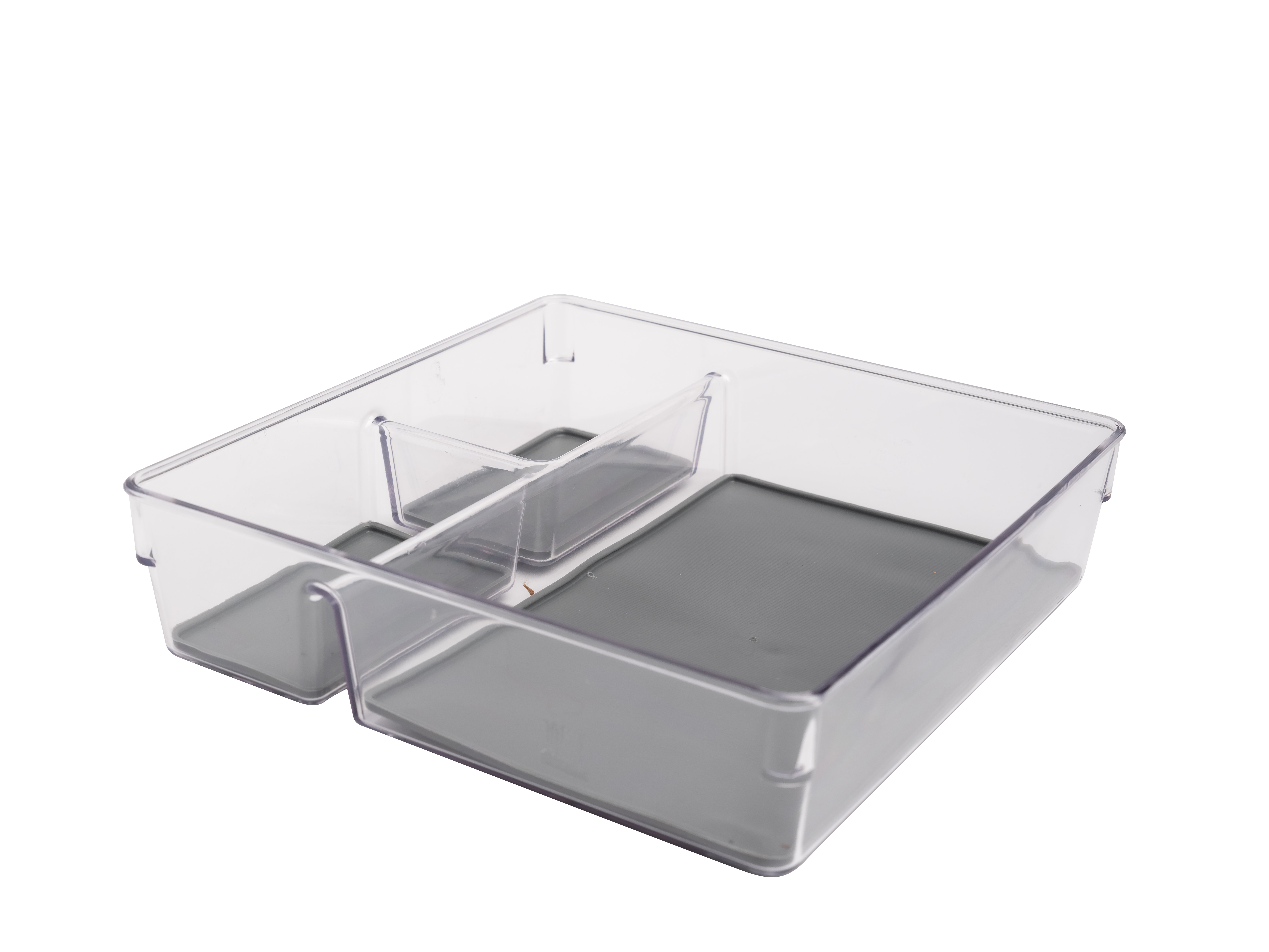 Lexi Home Eco Conscious Clear 3 Compartment Acrylic Organizer Tray ...