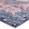 Nikki Chu Issa Machine Washable Performance Dark Blue/Pink Rug | Wayfair