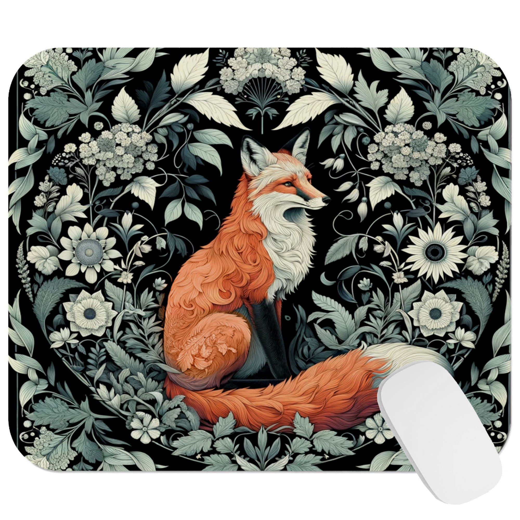 Dakota Fields Animals William Morris Damask Style Fox IV Cottage ...