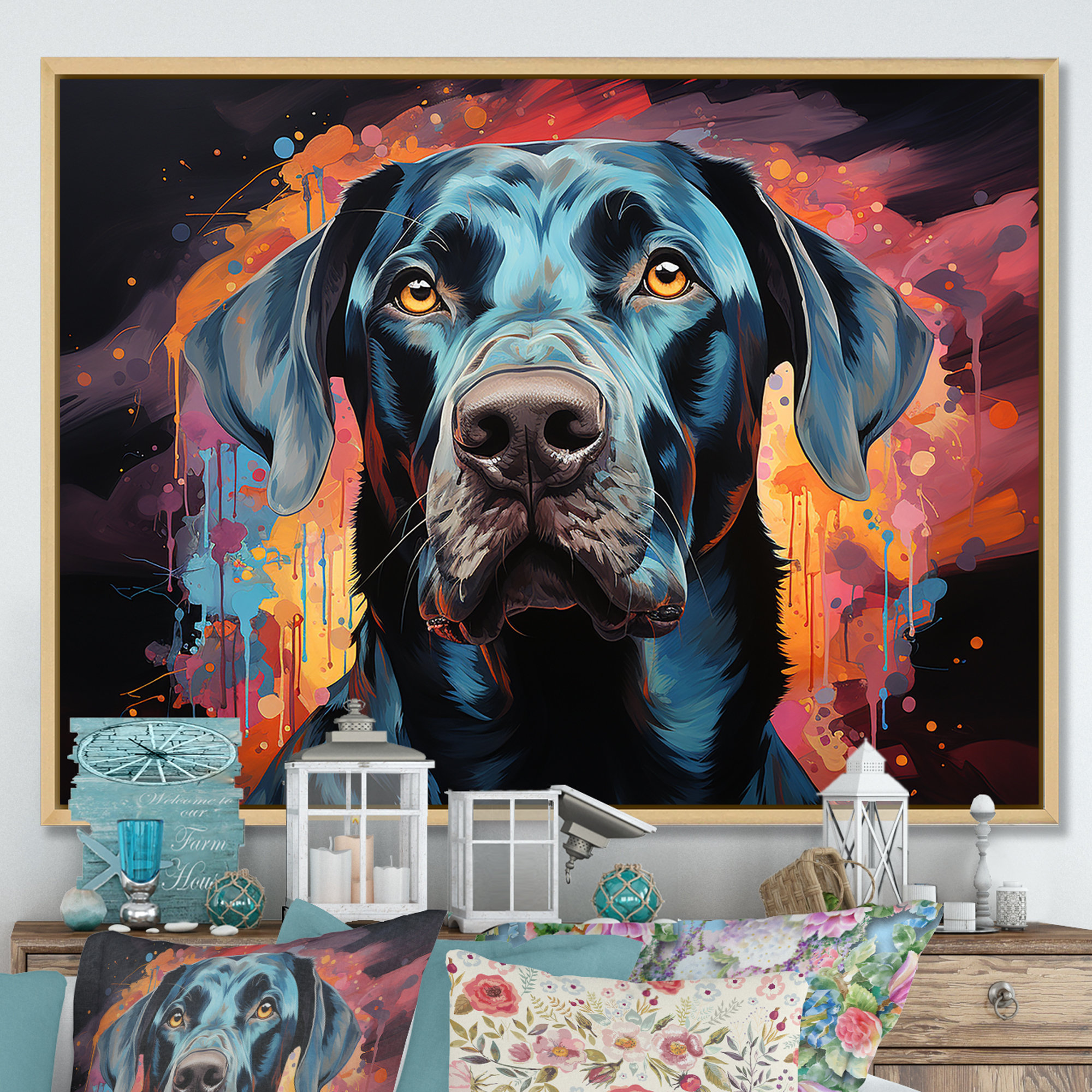 Winston Porter Dog Great Dane Grace - Print on Canvas - Wayfair Canada