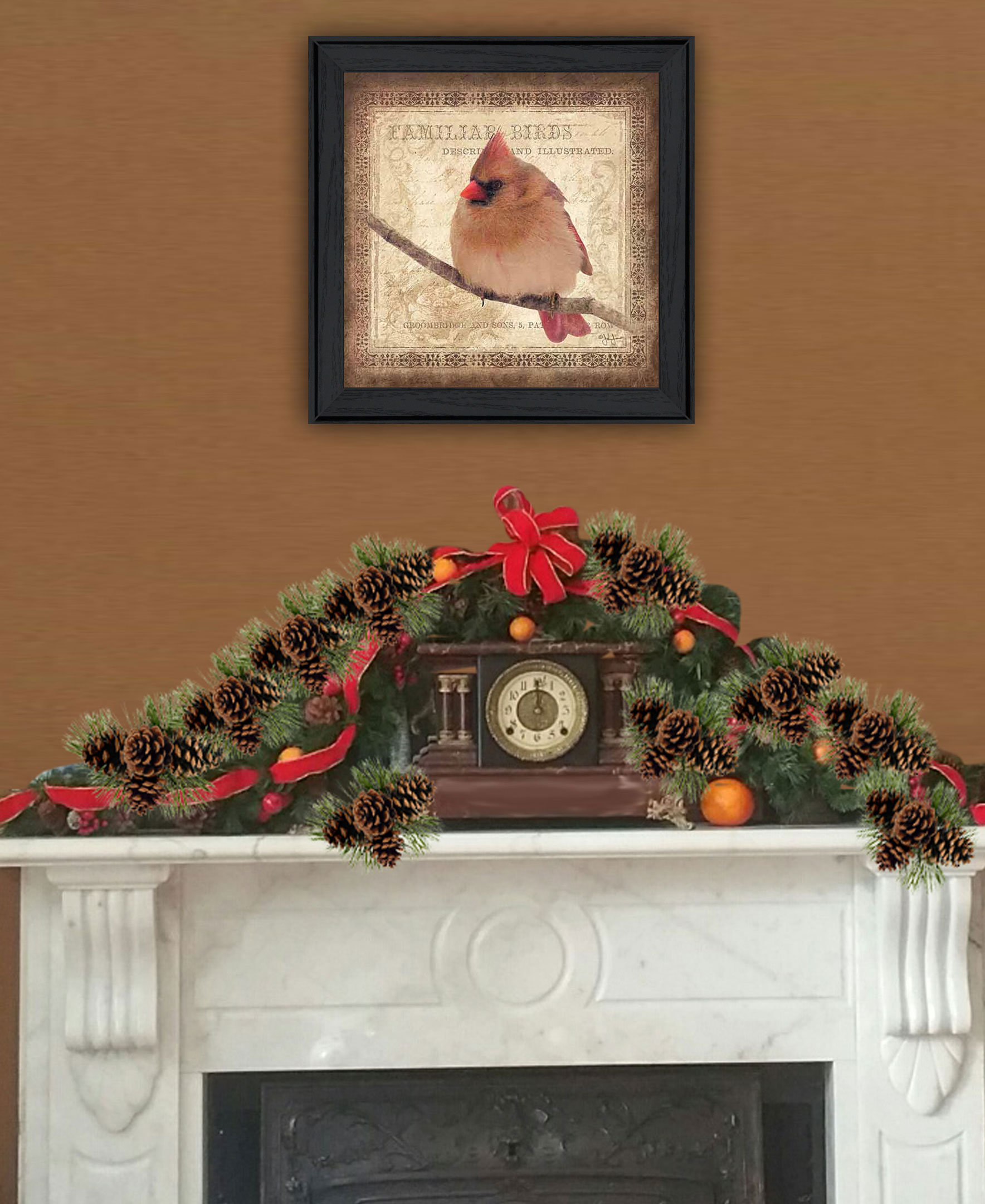 The Holiday Aisle® Female Cardinal Framed Wall Art for Living Room ...