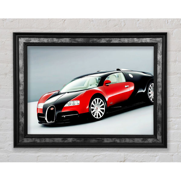 Bright Star Bugatti Veyron Red And Black Side Profile - Single Picture ...
