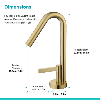 rovogo Vessel Sink Faucet Single-handle Bathroom Faucet | Wayfair