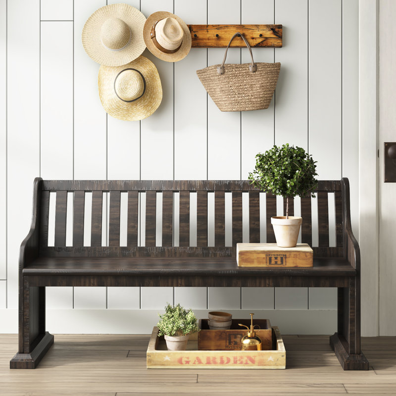 Alcott Hill® Bravoramos Wood Bench & Reviews | Wayfair