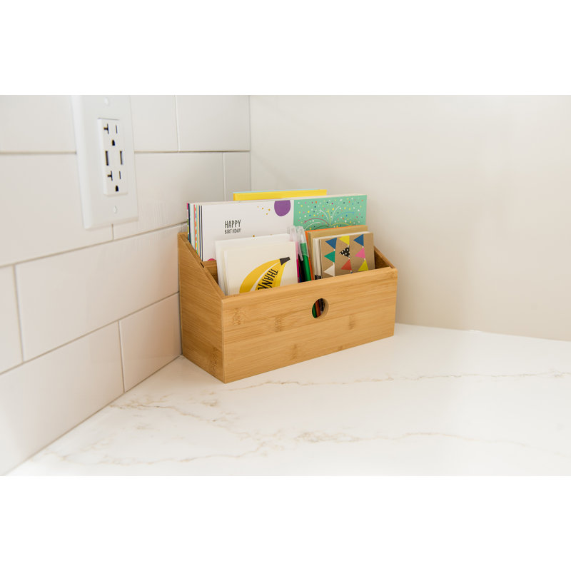 Lipper Bamboo 2-slot Organizer | Wayfair