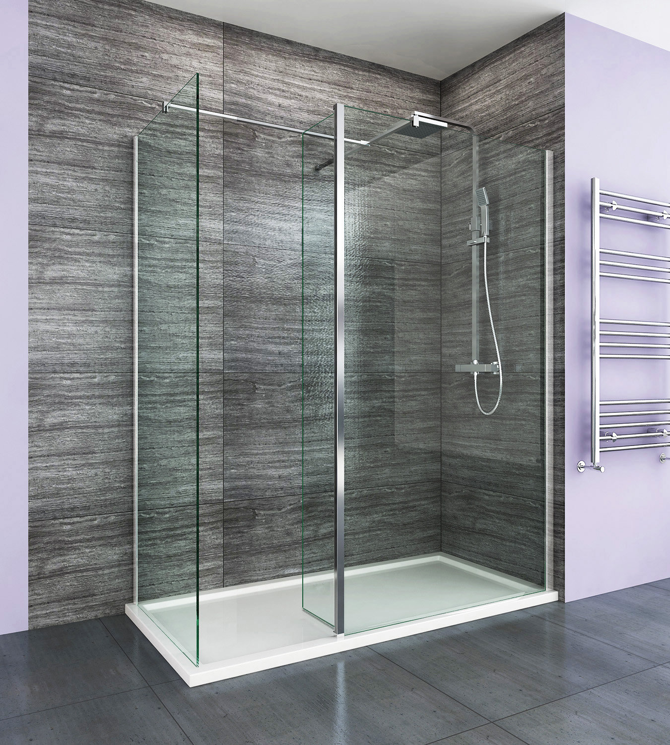 Belfry Bathroom Reze Rectangular Shower Enclosure | Wayfair.ie