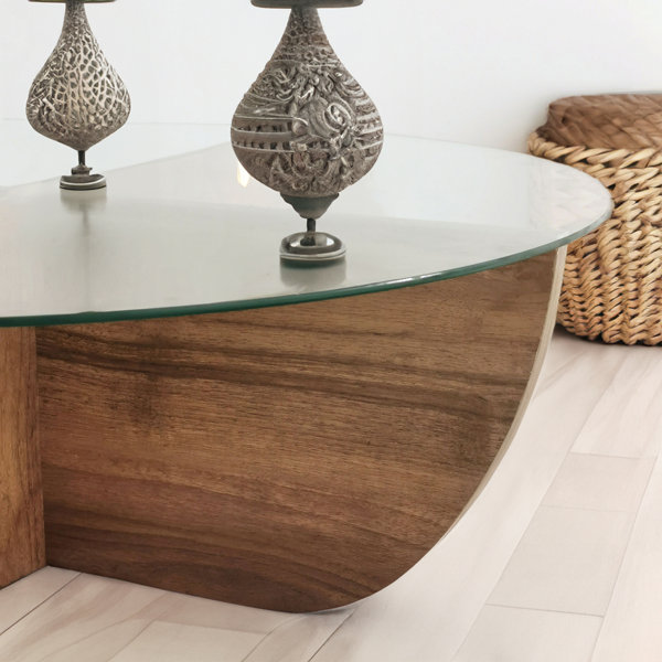 Latitude Run® Cooperstown Cross Legs Coffee Table with Storage ...