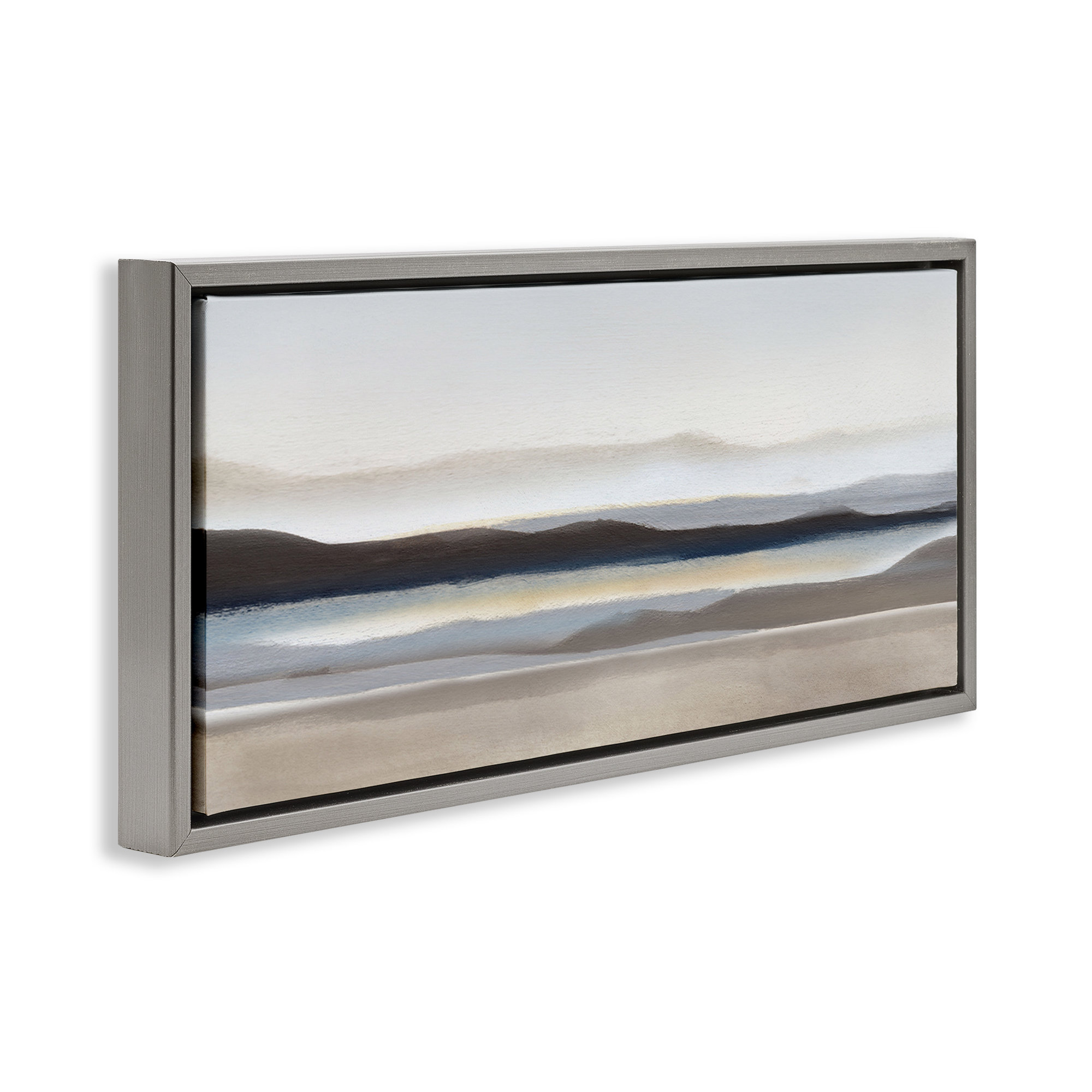 Union Rustic Fade Neutral Desert Scenery Floating Frame, design by Charity Henderson | Wayfair