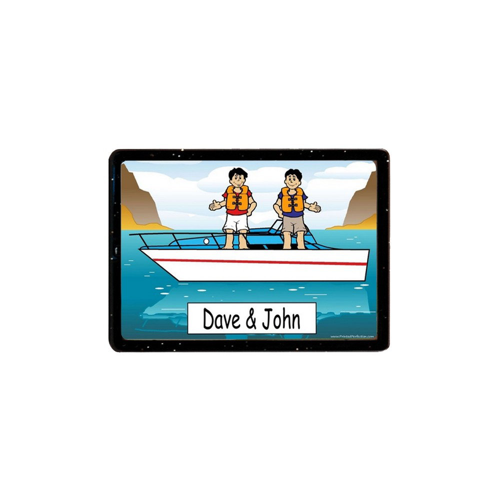 Printed Perfection Personalized Boating - Male & Male Acrylic Magnet ...