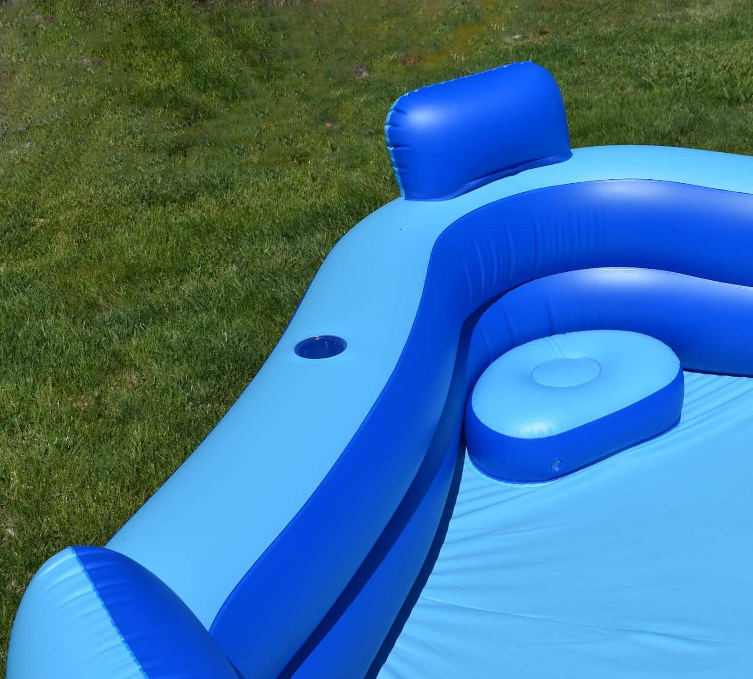 ACOGET Inflatable Pool With Seats And Headrests 8' X 8' - Bundle ...