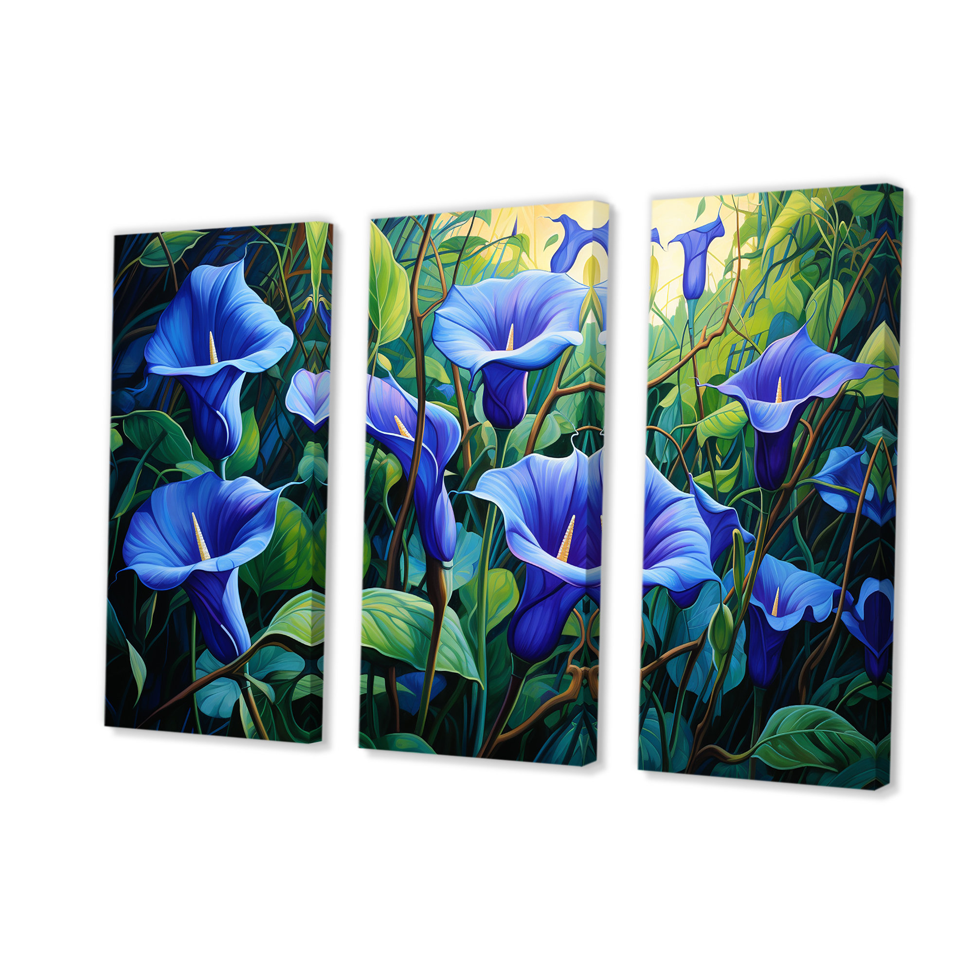 Red Barrel Studio® Purple Morning Glory Blossom Burst I - Morning Glory ...