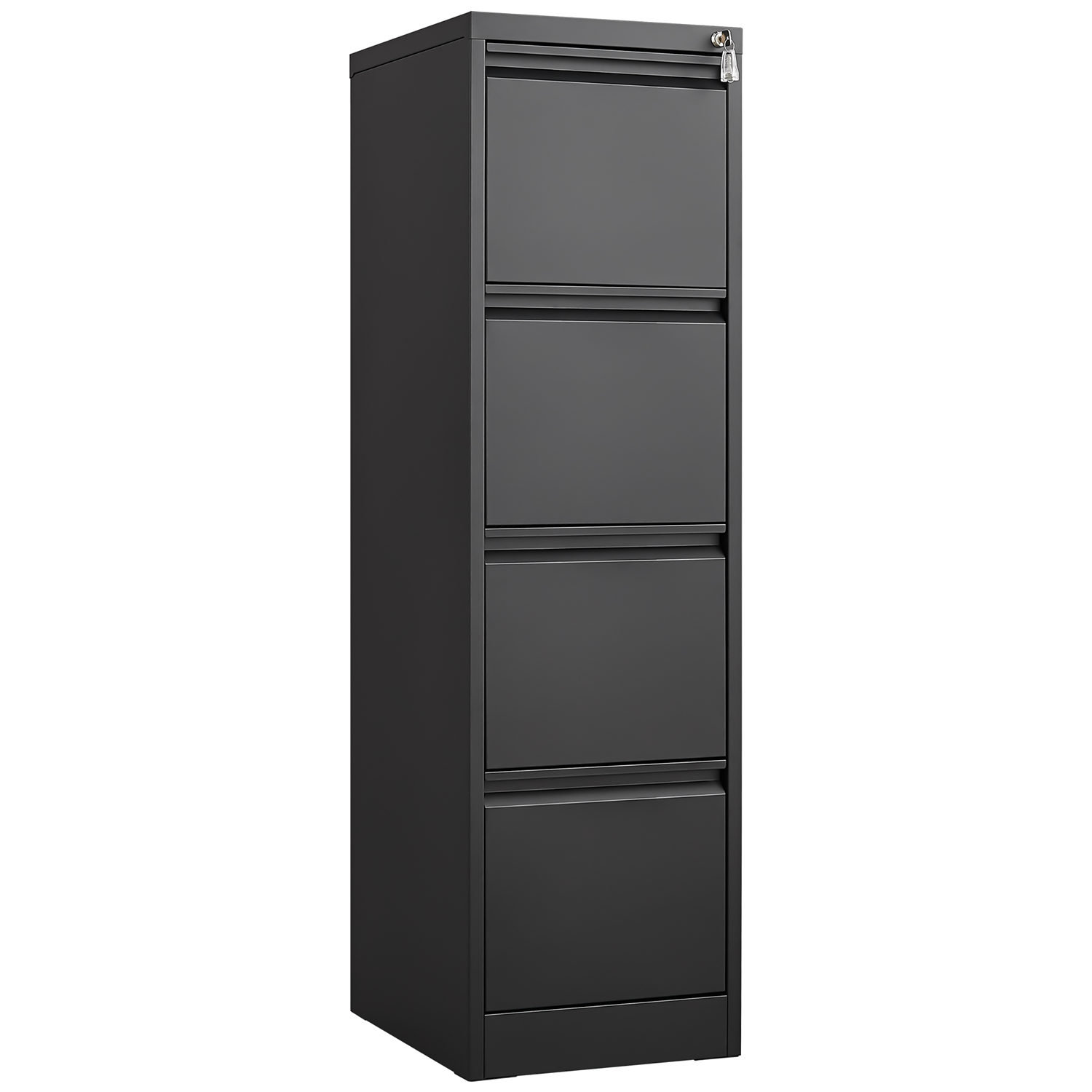 Inbox Zero 52.36"H Metal Vertical Filing Cabinets With 4 Drawers ...
