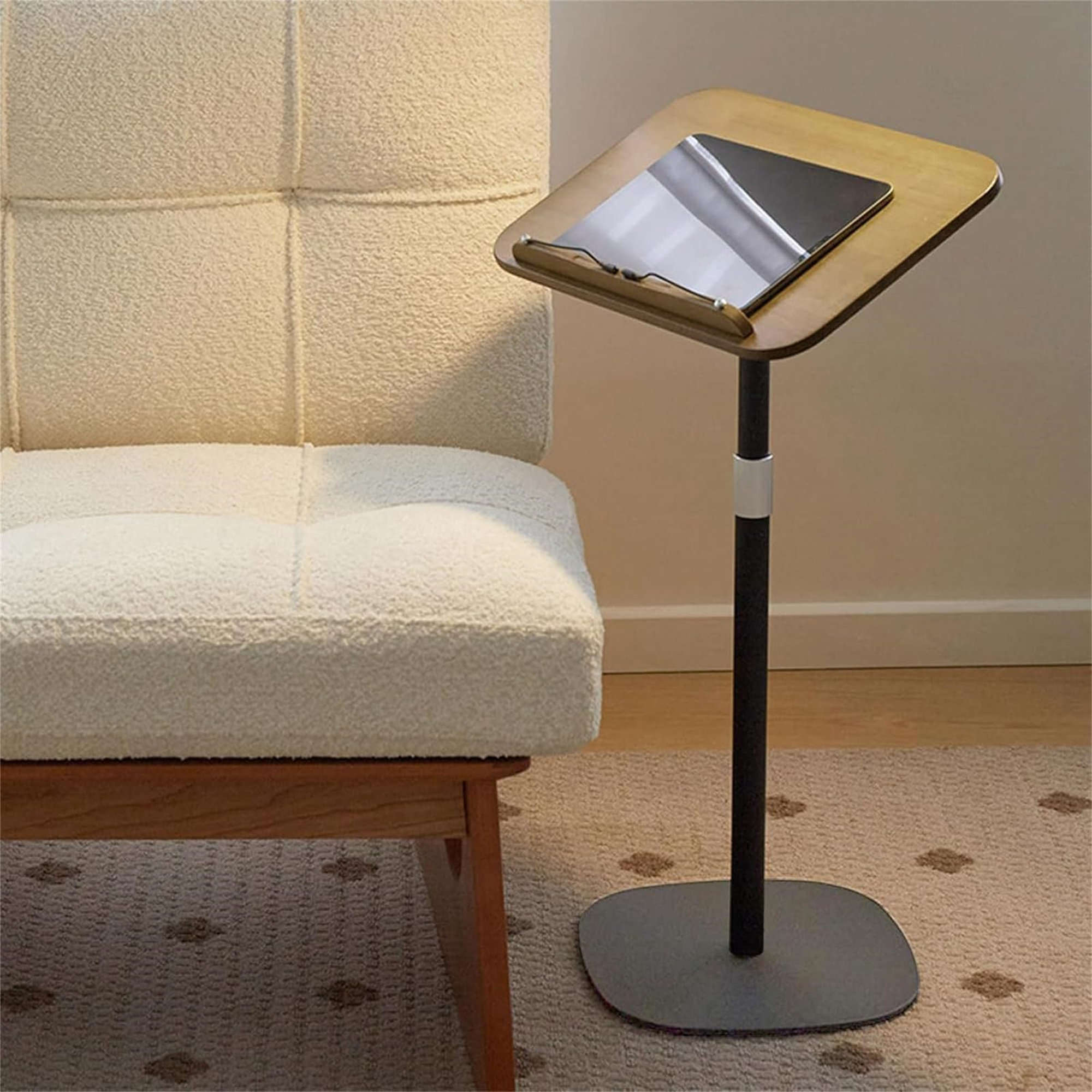 Borough Wharf Floor Book Stand With Page Paper Clips, Height Adjustable ...