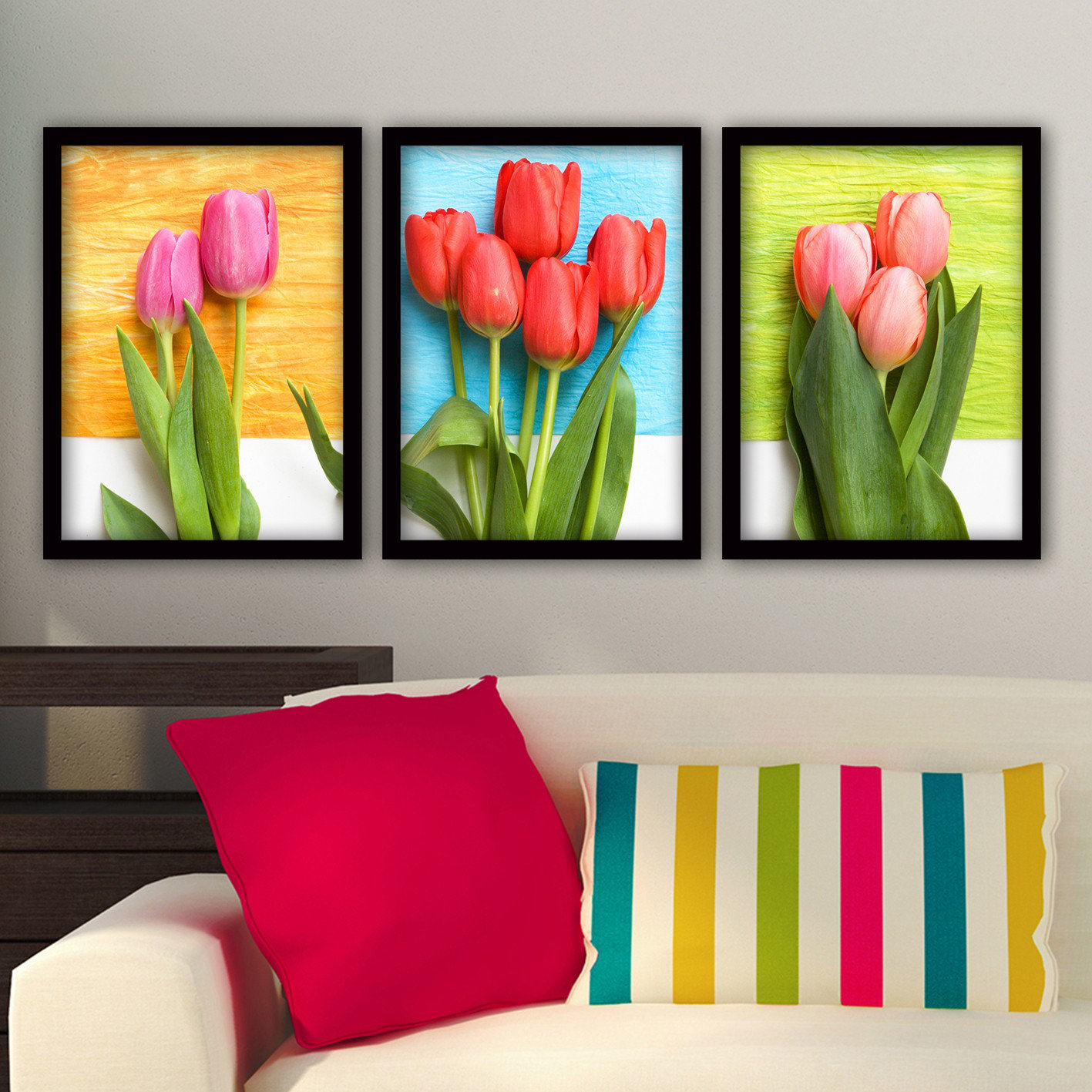 East Urban Home 3 Piece Picture Frame Photograph Set on Wood | Wayfair