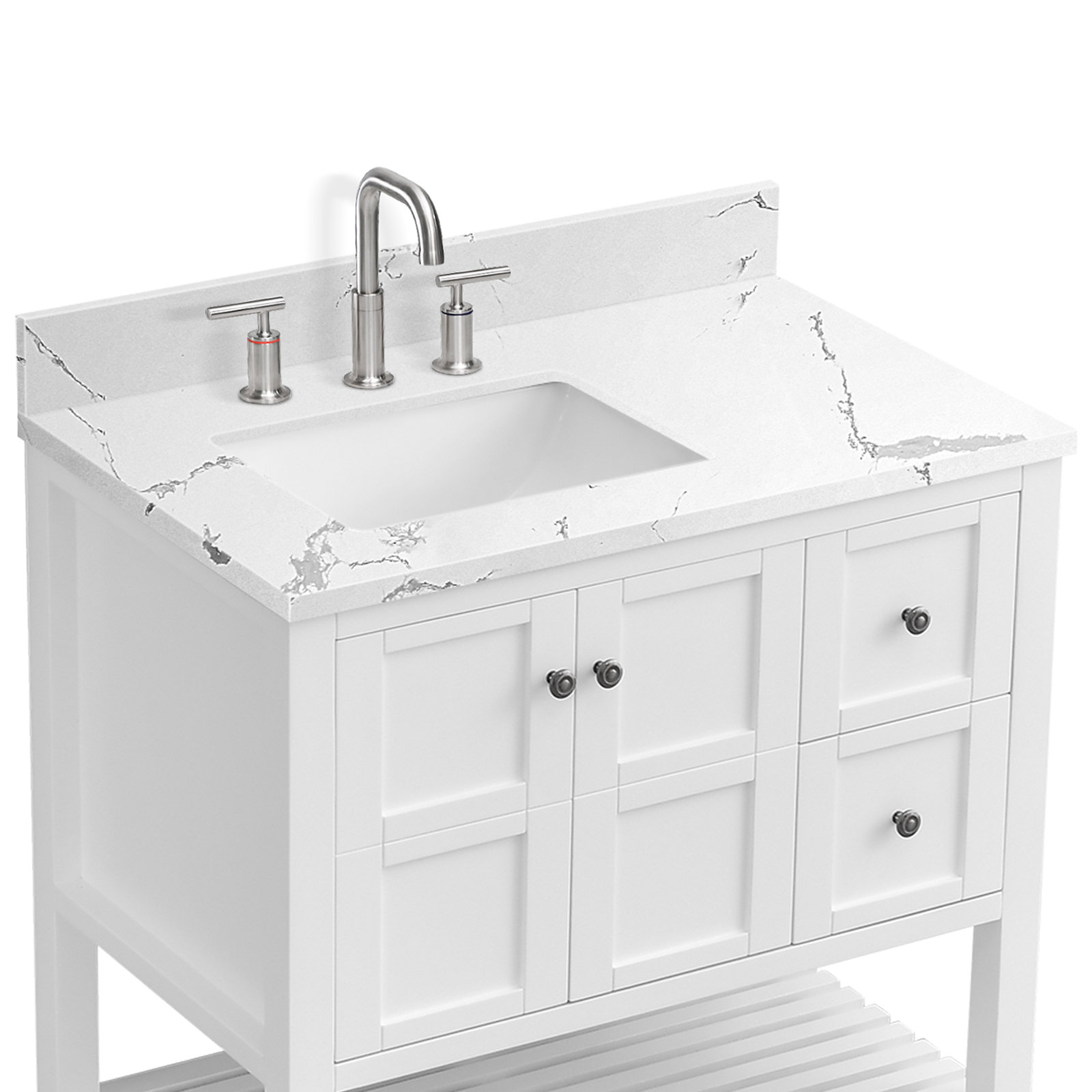 Enyibath 37" Single Bathroom Vanity Top With Sink | Wayfair