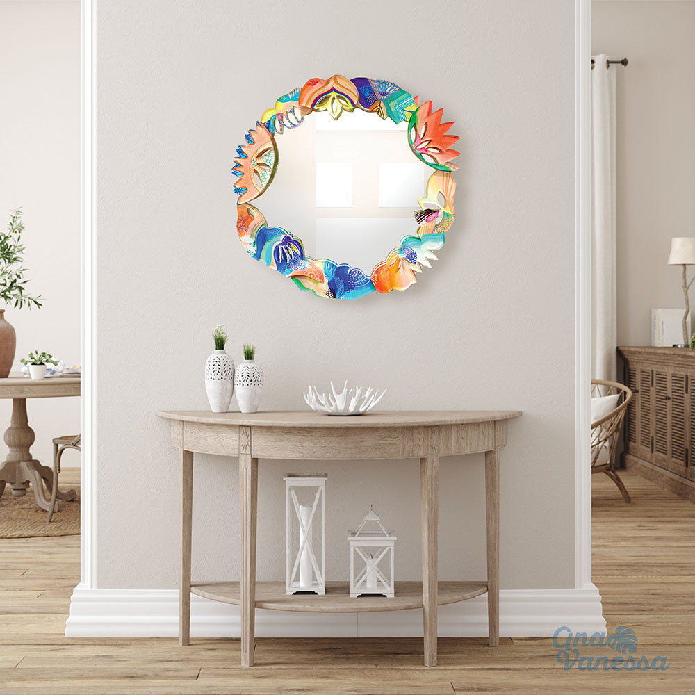 Ana Vanessa Mirrors Tropical Accent Mirror | Wayfair