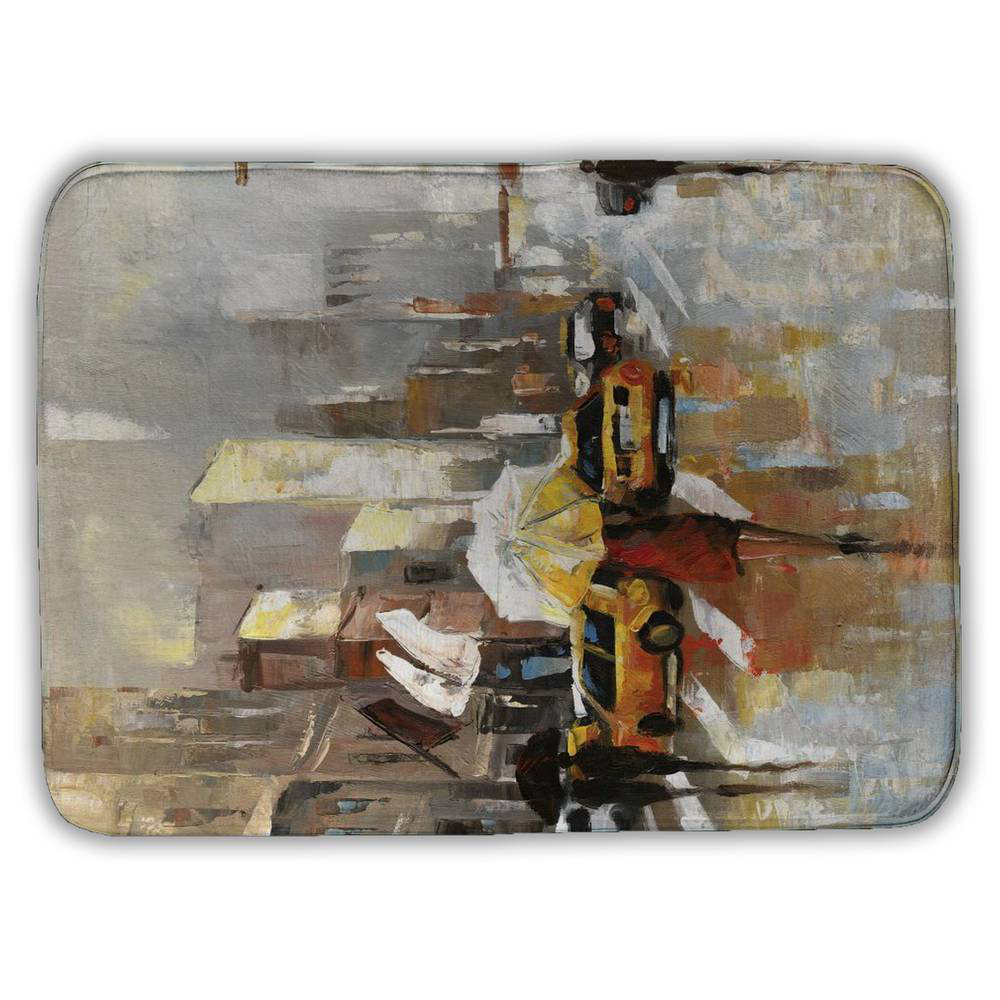 East Urban Home Ezmay Microfiber Bath Mat with Non-Slip Backing | Wayfair