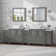 Wade Logan® Karson 96'' Double Bathroom Vanity with Engineered Marble ...