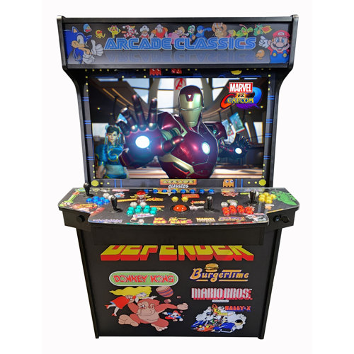 N2fun Mame/Hyperspin 4 Player Plug-In Full Size Arcade Machine with ...