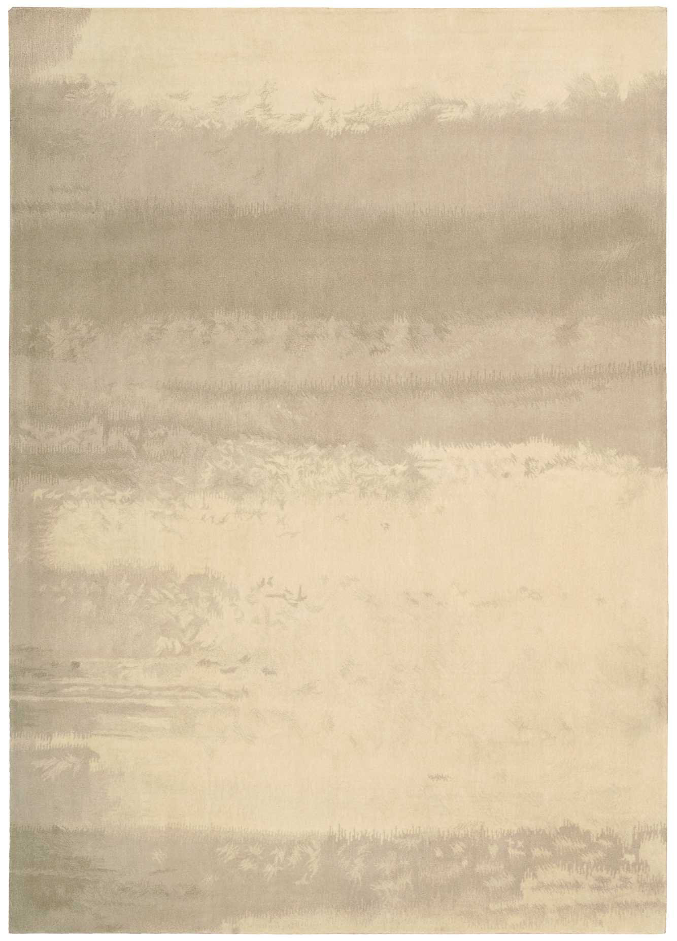 Calvin Klein Luster Wash Abstract Hand Tufted Wool Dune Ivory Area Rug ...