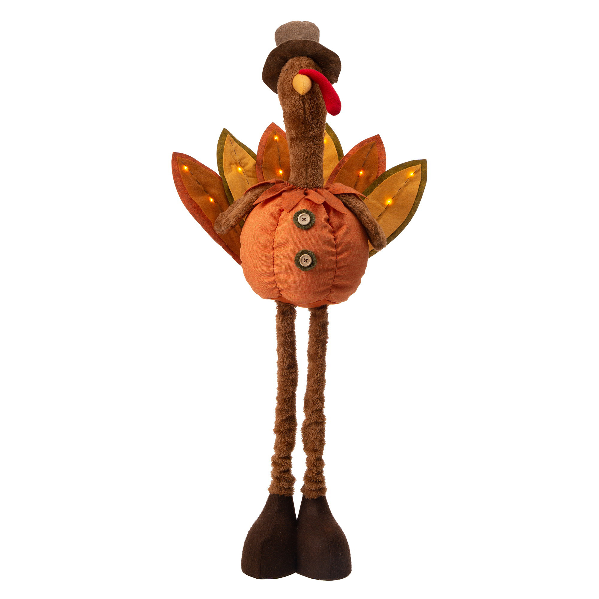 The Holiday Aisle® Turkey Standing Decor with Telescoping Legs ...