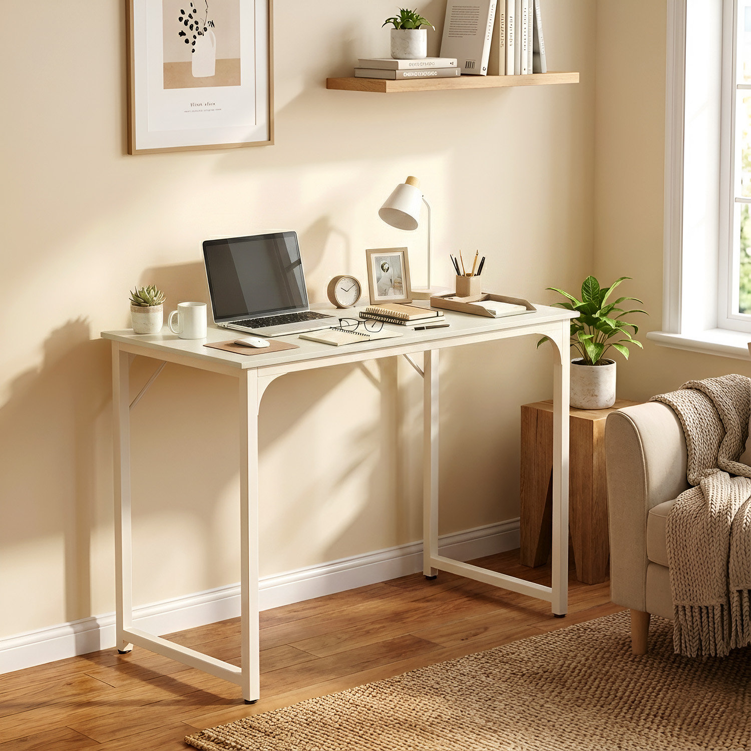 Hokku Designs Medwin Height Adjustable Computer Desk & Reviews ...