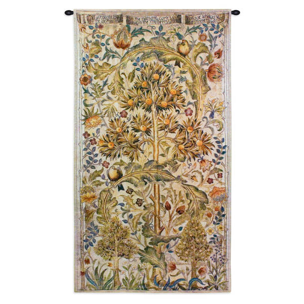 Fine Art Tapestries Floral Cotton Tapestry | Wayfair
