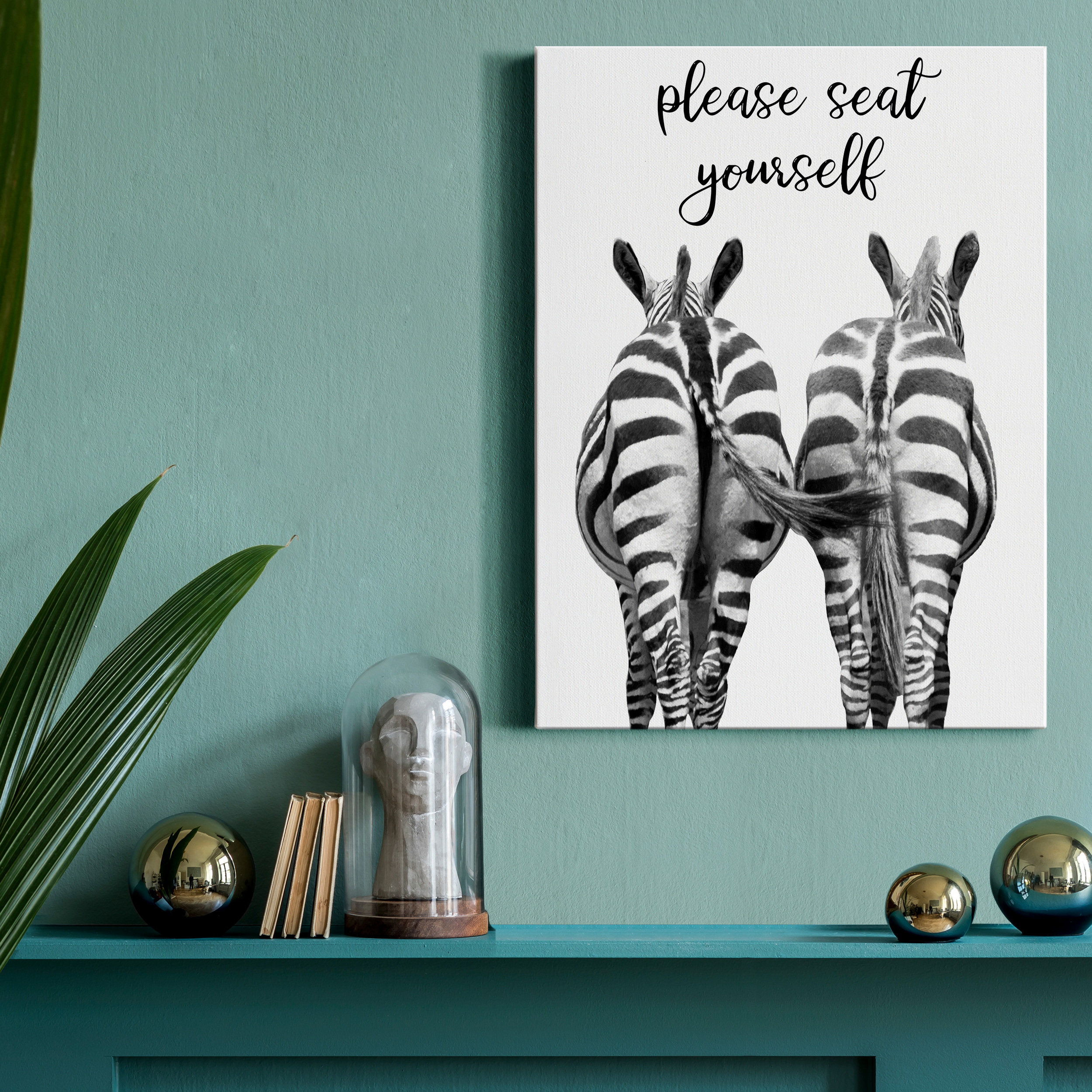 Dakota Fields Zebra Bum - Wrapped Canvas Photograph Print | Wayfair