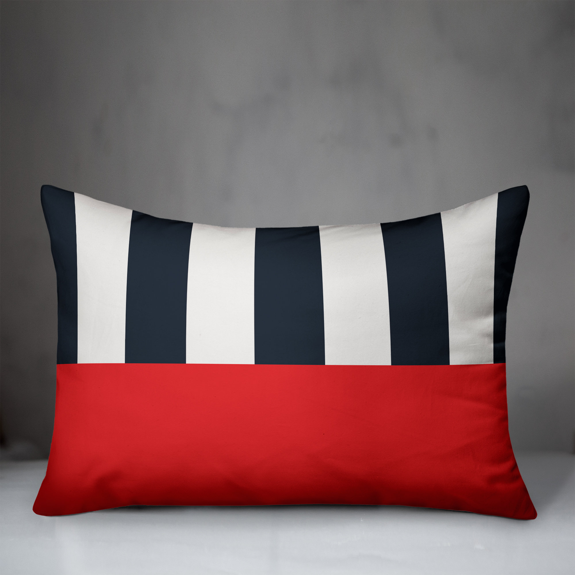 Designs Direct Creative Group Nautical Colorblock Lumbar Pillow | Wayfair