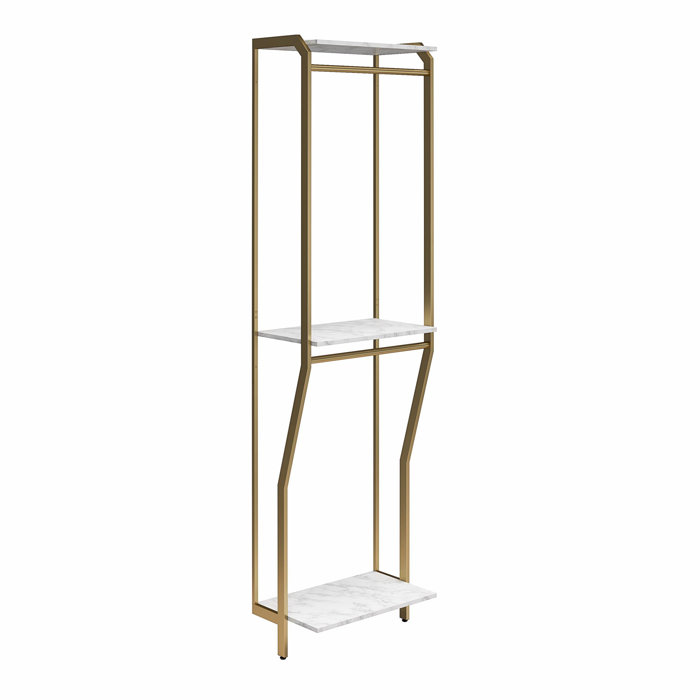 CosmoLiving by Cosmopolitan Gwenyth Closet Starter Kit with Hanging ...